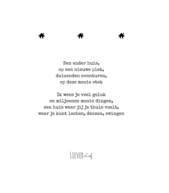 Een huis waar jij je thuis voelt – Lieverlief